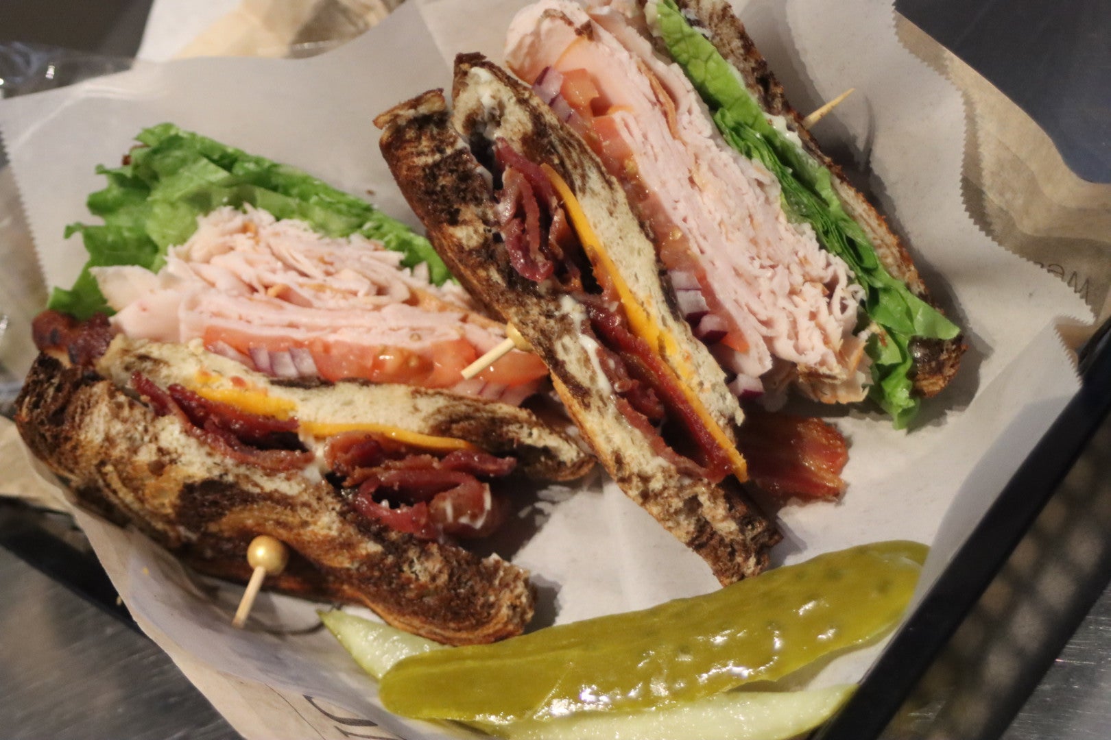 Smoked Turkey Bacon Club | Carpenter's Cafe and Catering LLC